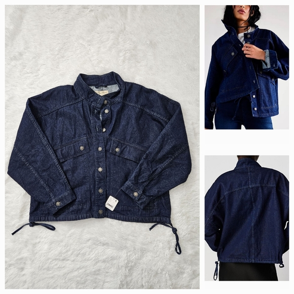 Free People | Jackets & Coats | Free People Casey Denim Jacket Indigo ...